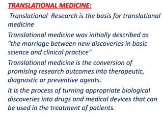 Translational medicine | PPTX