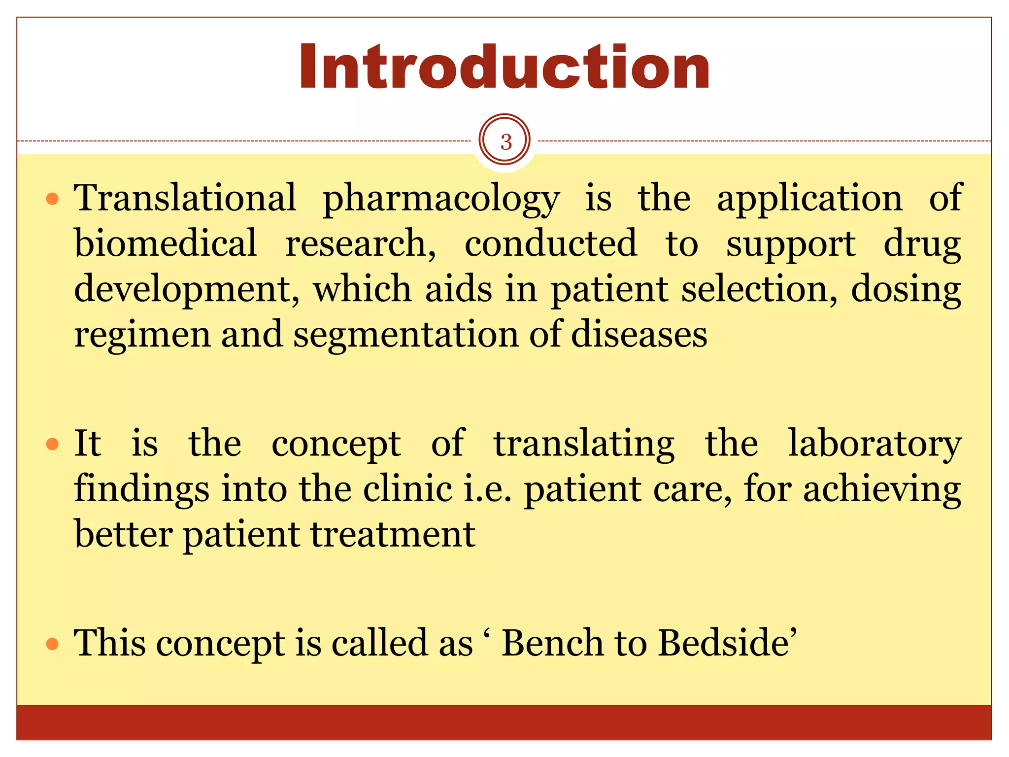 Translational pharmacology | PPTX
