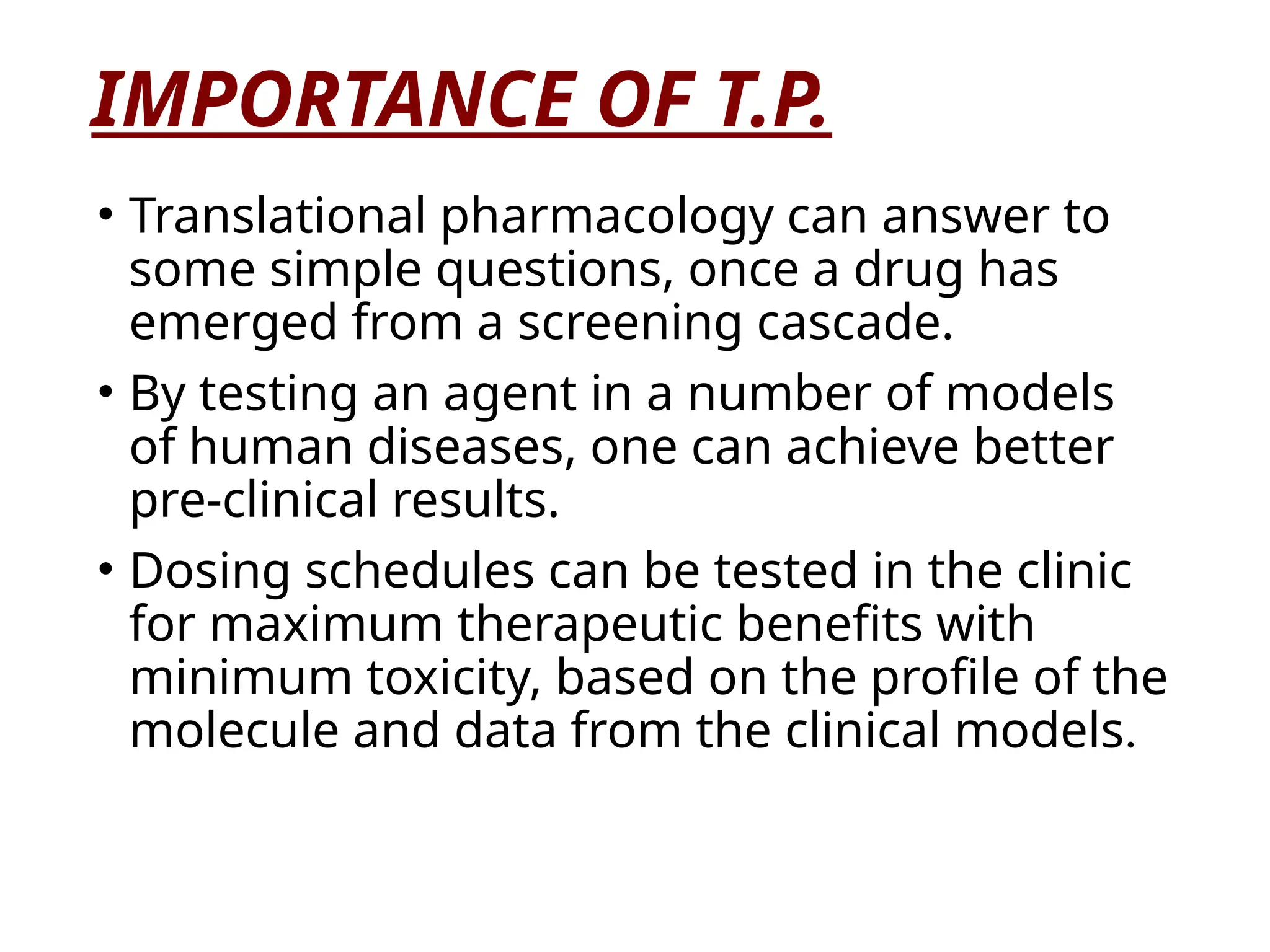 TRANSLATIONAL PHARMACOLOGY_pptx_slideshare | PPTX