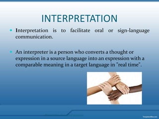 Translation and Interpretation | PPTX