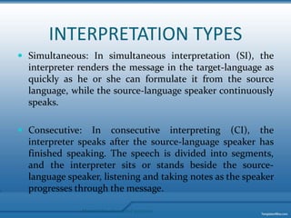 Translation and Interpretation | PPTX