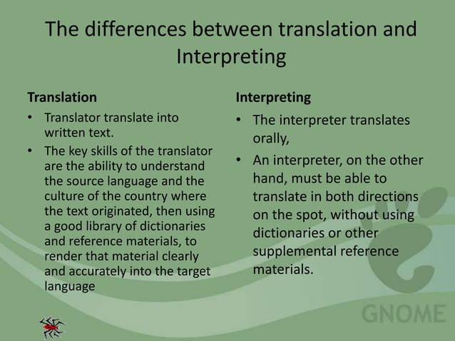 Translation and interpreting | PPTX
