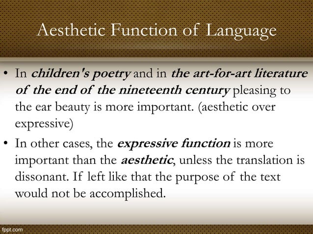 Translation and Language Functions | PPT