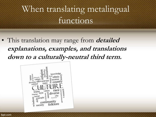 Translation and Language Functions | PPT
