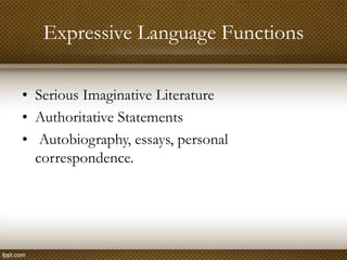Translation and Language Functions | PPT