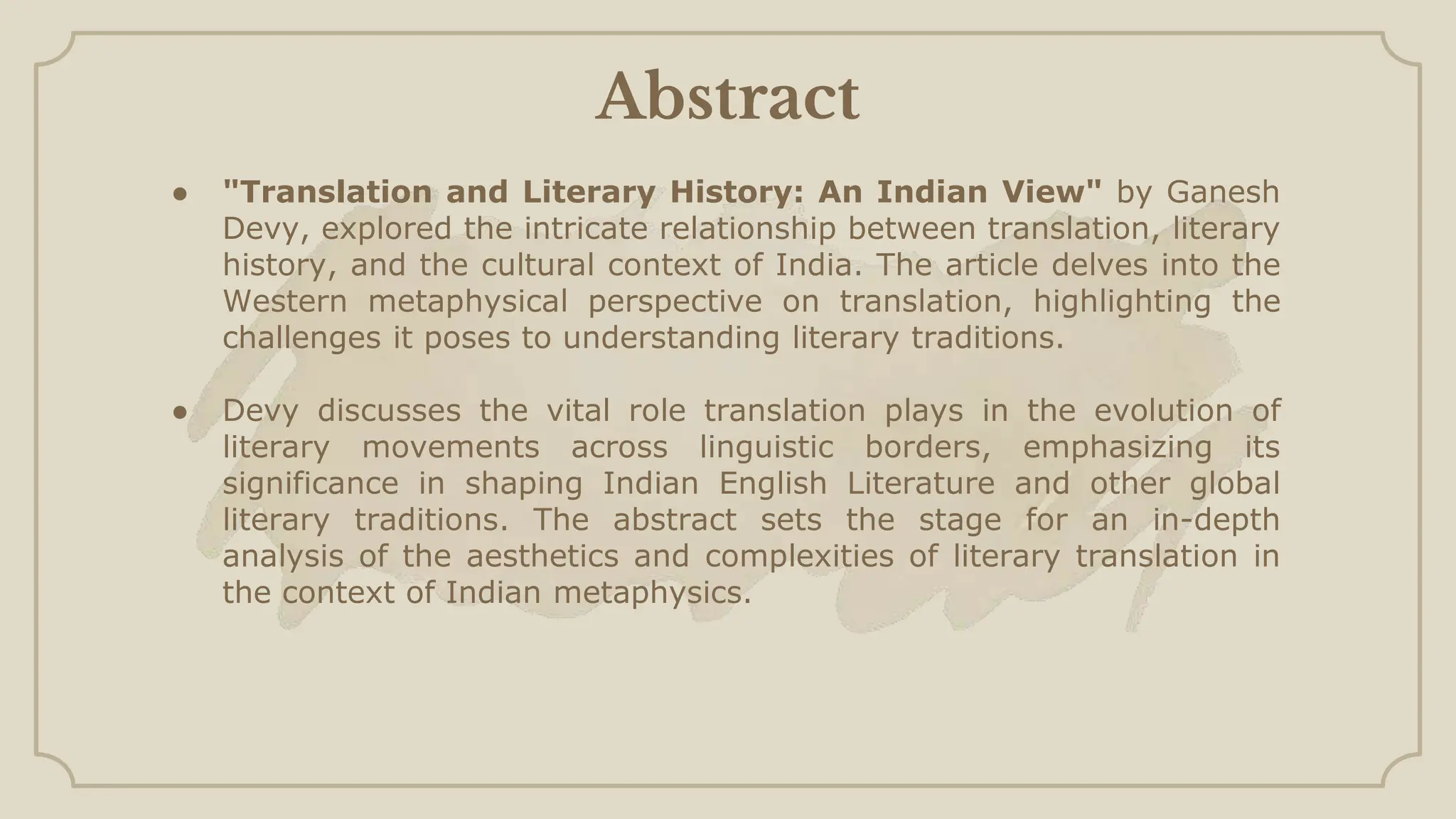 “Translation and Literary History_ An Indian View” Ganesh Devy.pptx