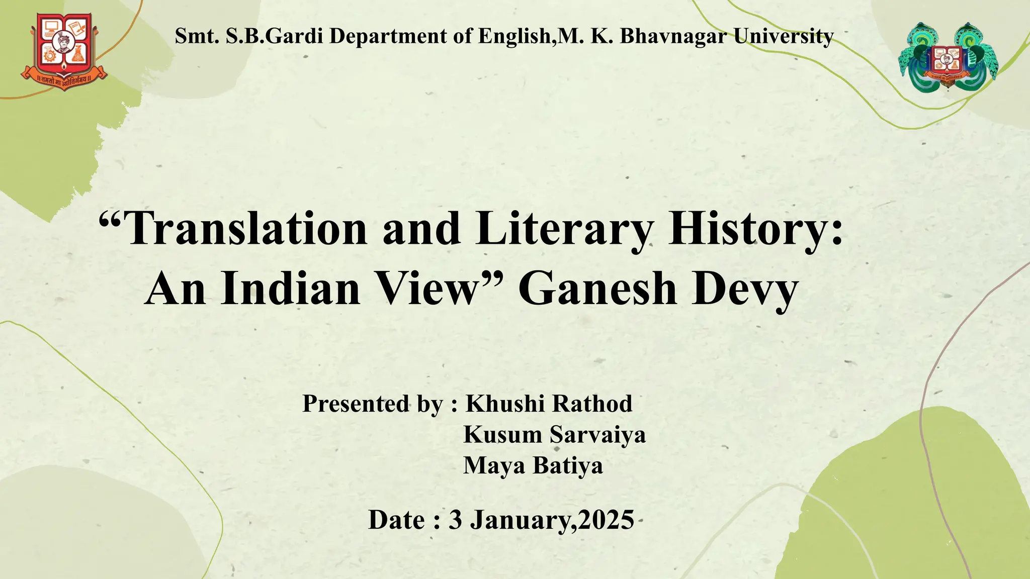 “Translation and Literary History_ An Indian View” Ganesh Devy | PDF