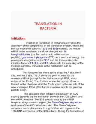 Translation and microbial protein production | DOCX