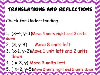 Translation and rotations | PPT