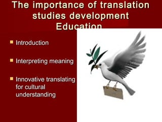 Translation as discovery | PPT