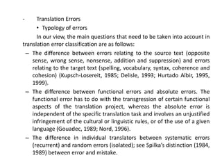 Translation assessment | PPTX