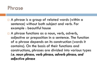 (Translation) attributive and phrase | PPTX