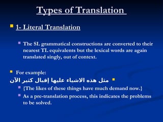 On translation, a presentation by professor Ahmed Abdeltawab | PPT