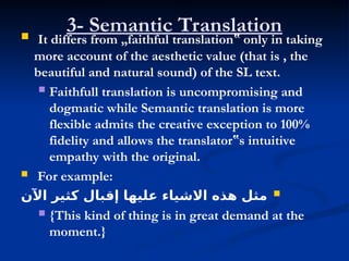 On translation, a presentation by professor Ahmed Abdeltawab | PPT