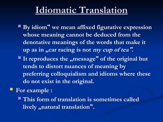 On translation, a presentation by professor Ahmed Abdeltawab | PPT