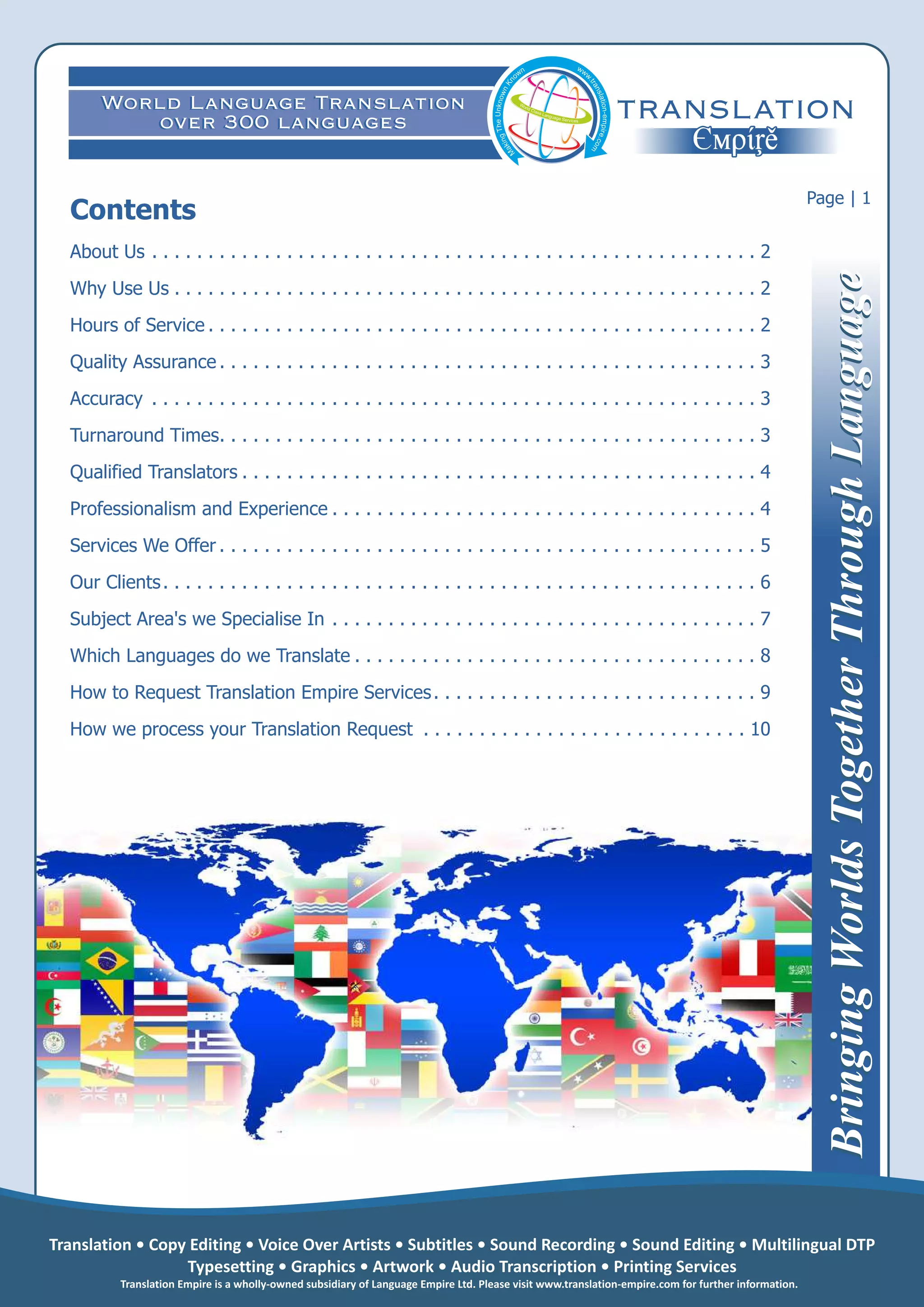 Translation Empire Portfolio | PDF | Desktop Publishing | Computer ...
