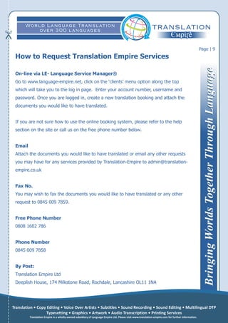 Translation Empire Portfolio | PDF