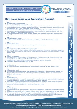 Translation Empire Portfolio | PDF