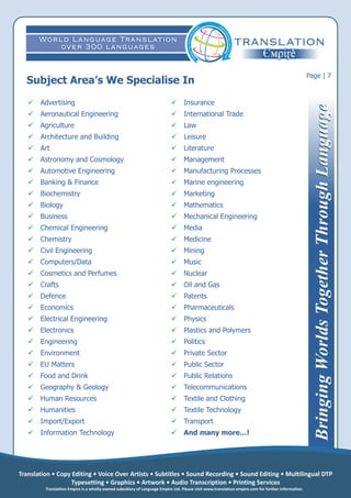Translation Empire Portfolio | PDF