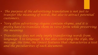 Translation in media | PPTX