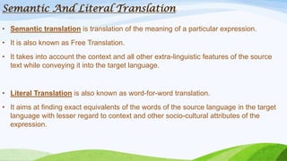 Translation in media | PPTX