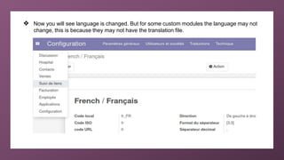 Translation in Odoo 14 | PPT