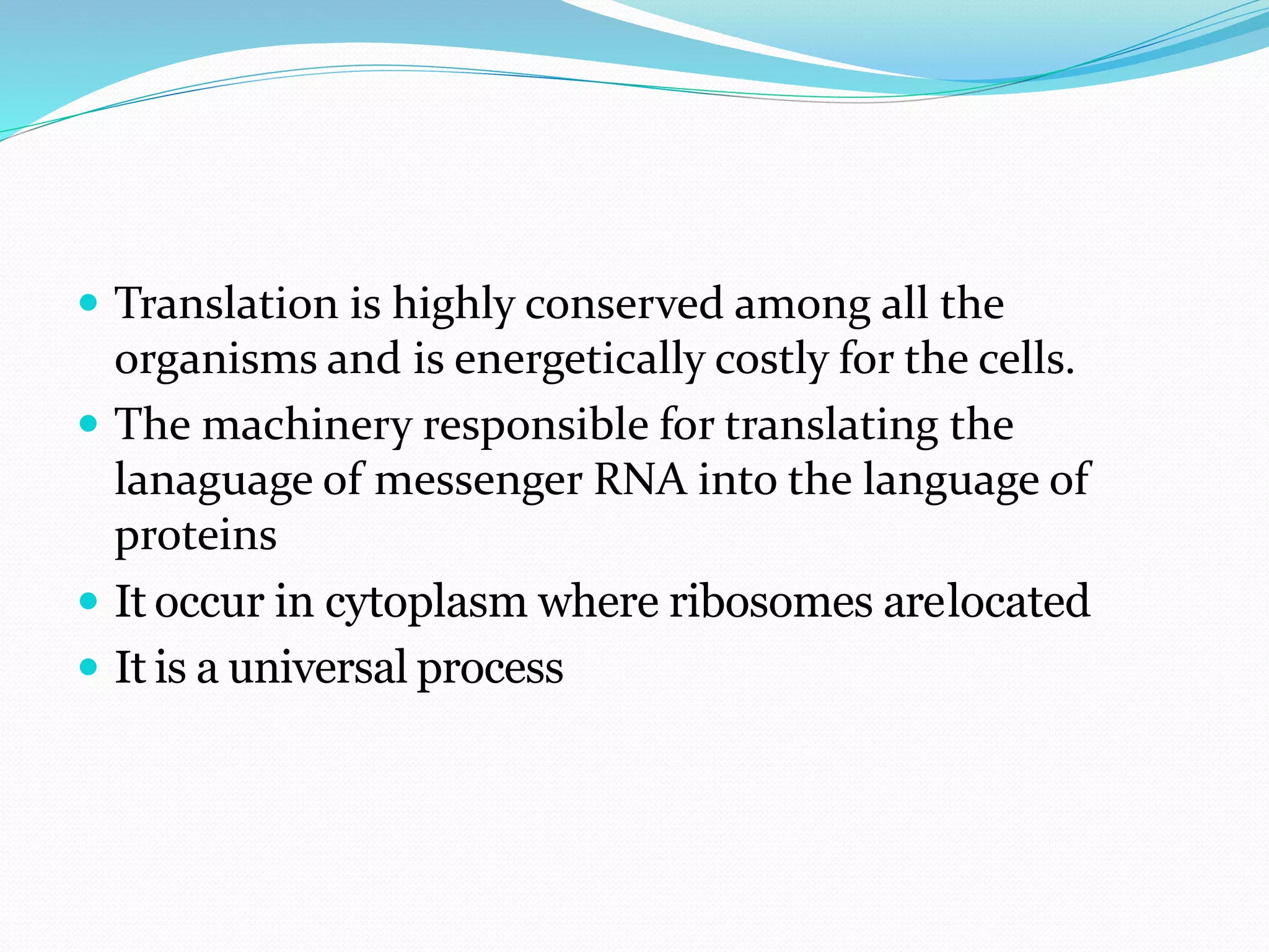 Translation in prokaryotes | PPTX