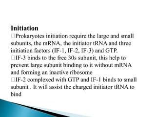 Translation in prokaryotes | PPTX