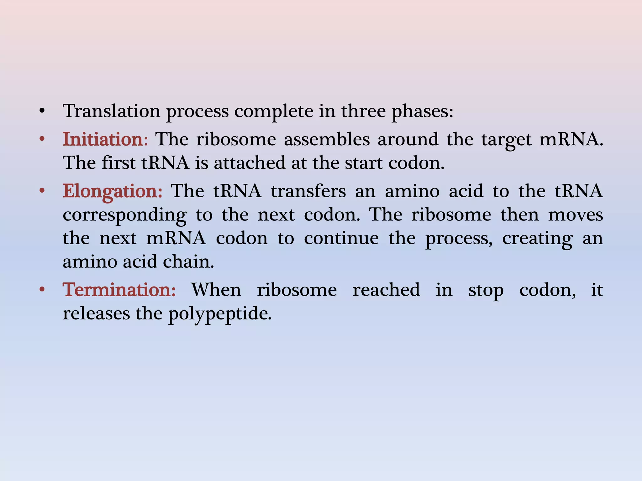 Translation in prokaryotes | PPTX