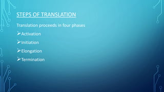 Translation in prokaryotes and eukaryotes | PPTX