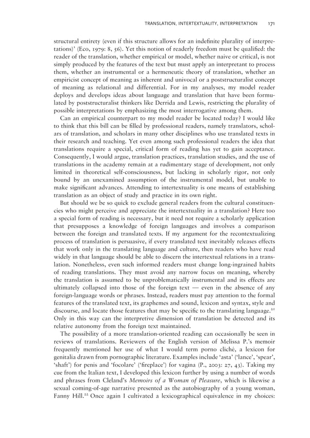 Translation, intertextuality,interpretation | PDF