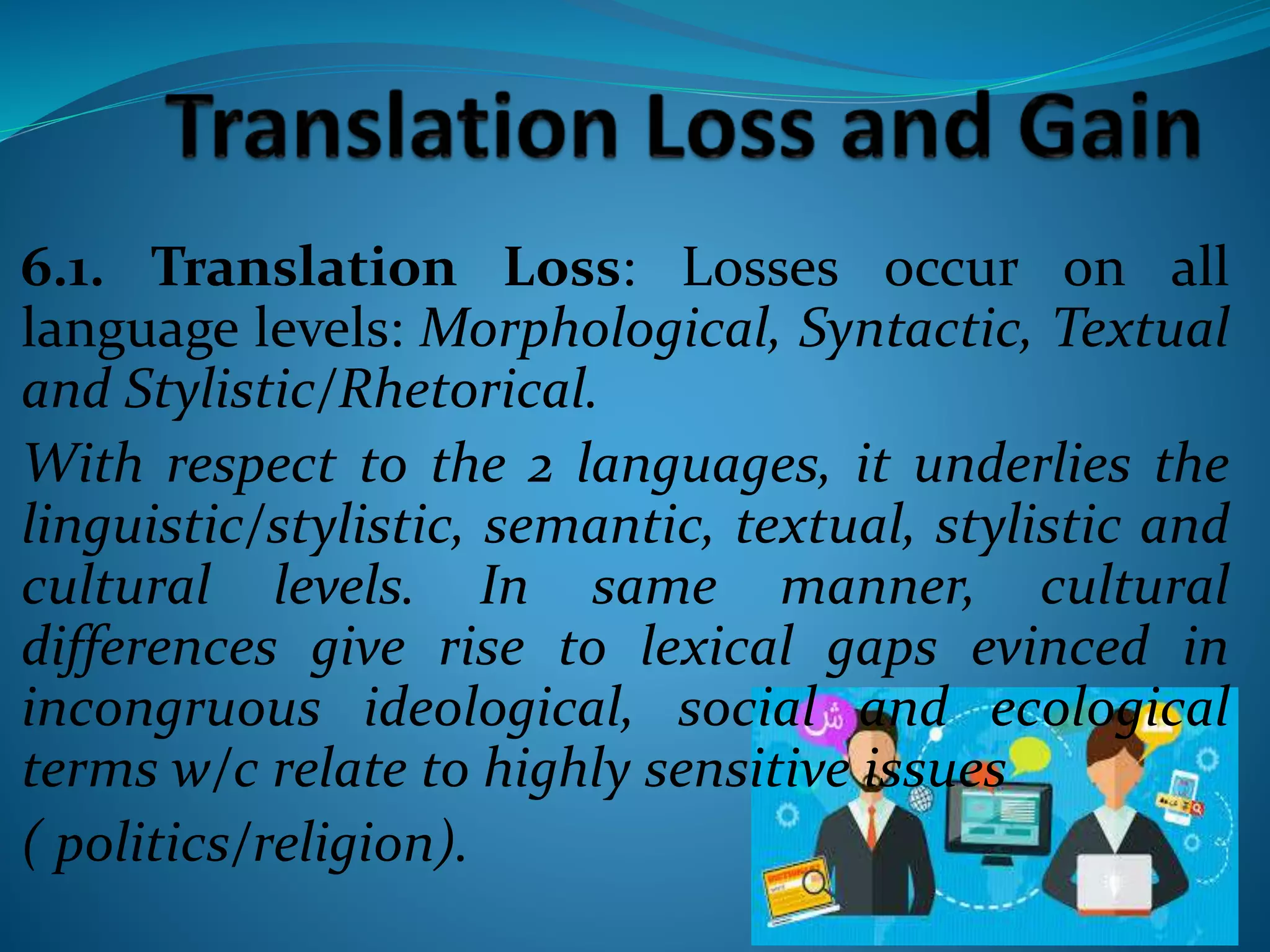 Translation loss and gain | PPTX