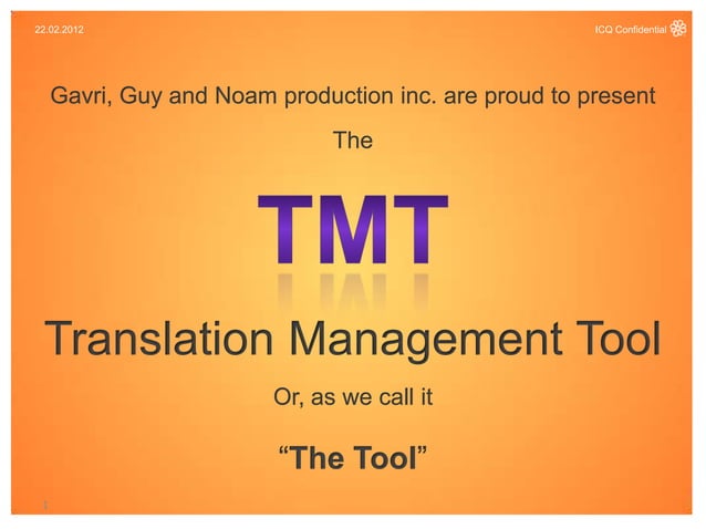 Translation management tool iii | PPTX