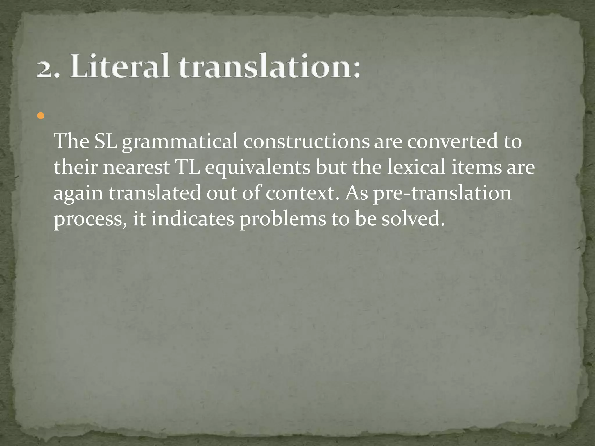 Translation methods | PPTX