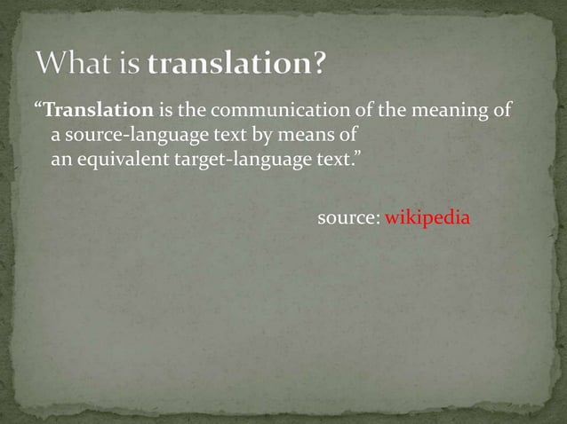 Translation methods | PPTX | Programming Languages | Computing