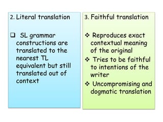 Translation methods | PPTX