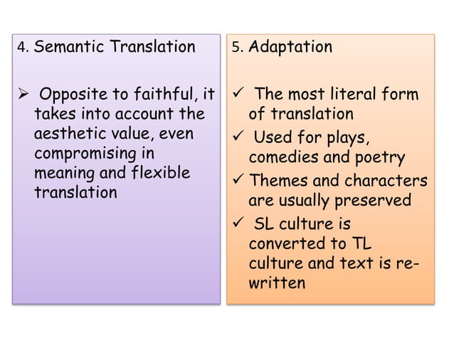 Translation methods | PPTX