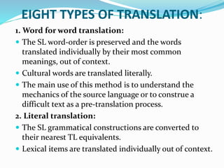 Translation methods | PPTX