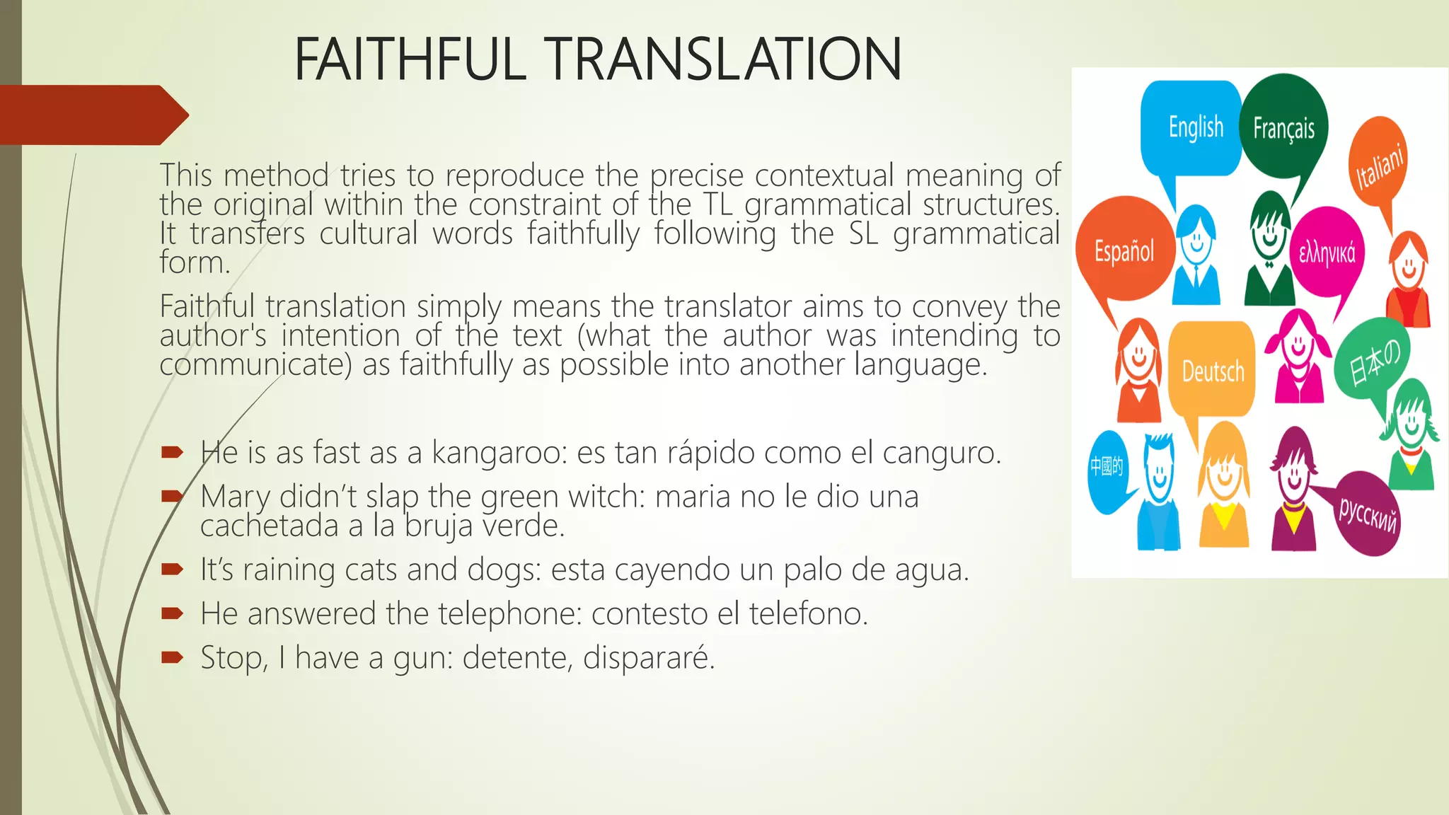 Translation methods | PPTX