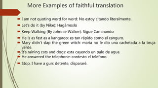 Translation methods | PPTX