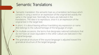 Translation methods | PPTX