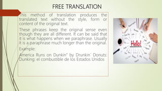 Translation methods | PPTX