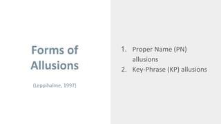 Translation of Allusions | PDF