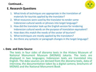 Translation of indonesian cultural aspects into english | PPTX