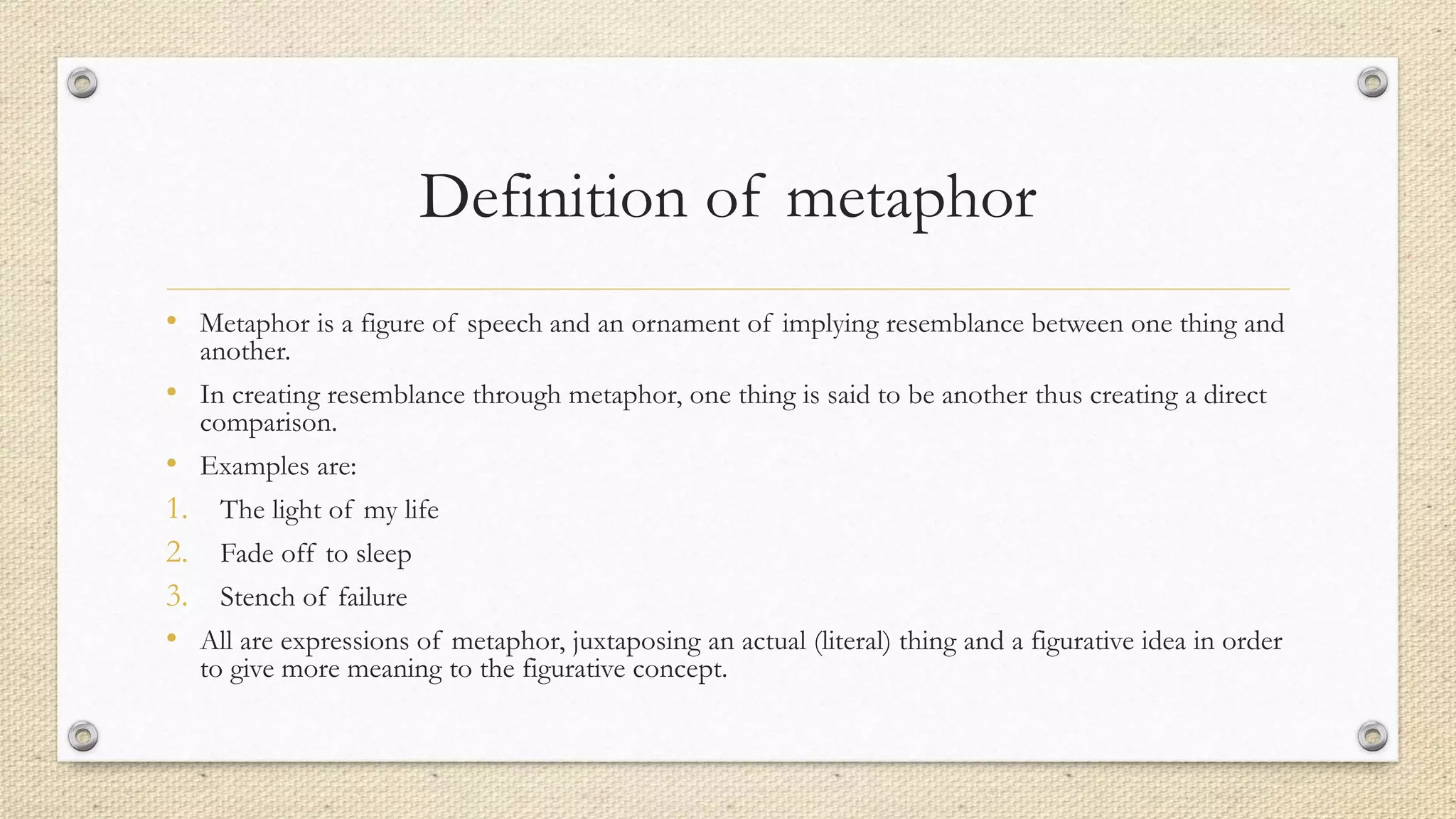 Translation of metaphor | PPTX