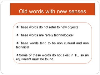 Translation of neologisms | PPT