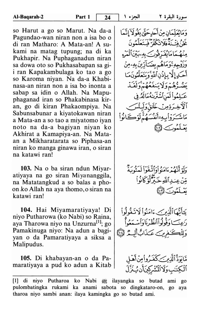 Translation of the meaning of the holy quran in filipino | PDF