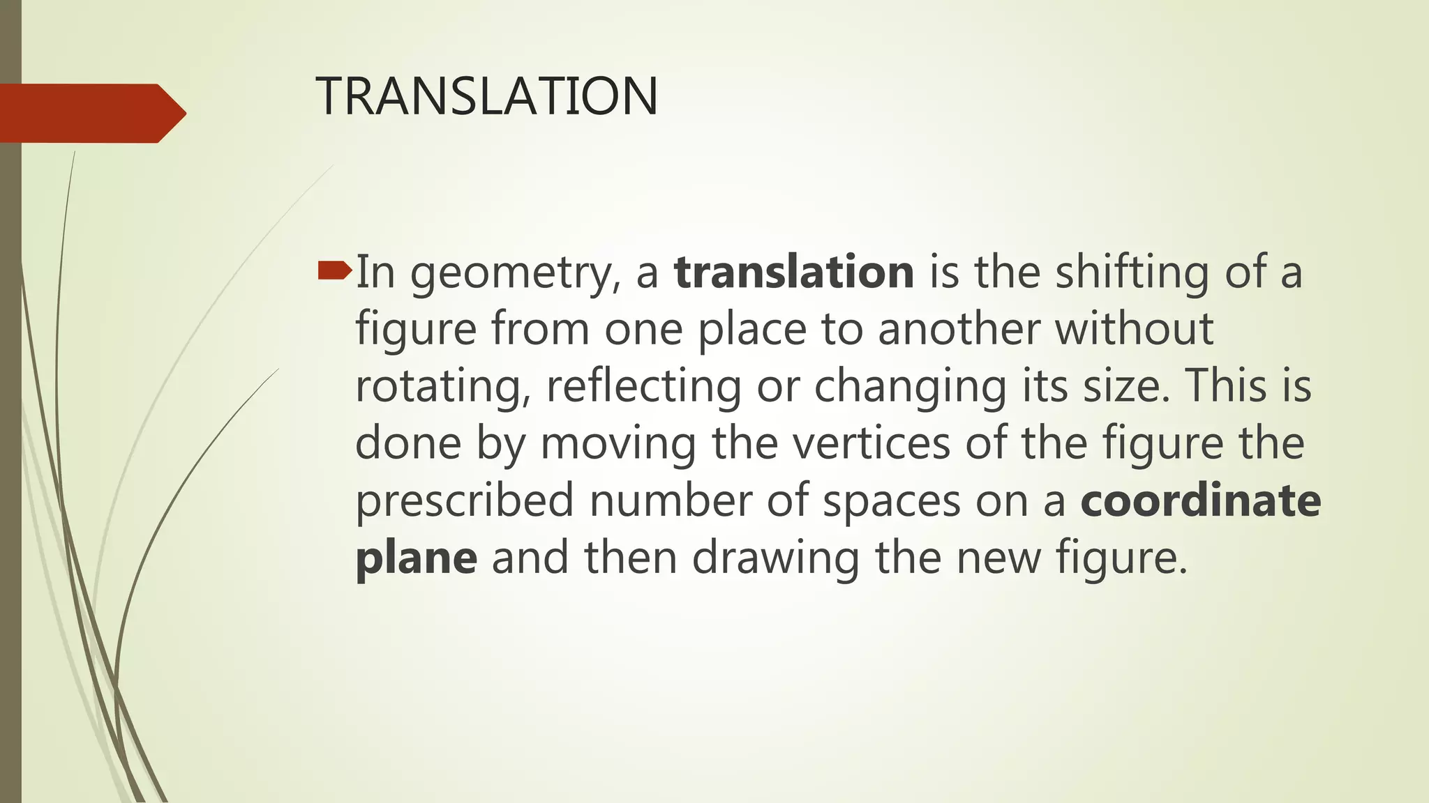 Translation on the coordinate plane | PPTX
