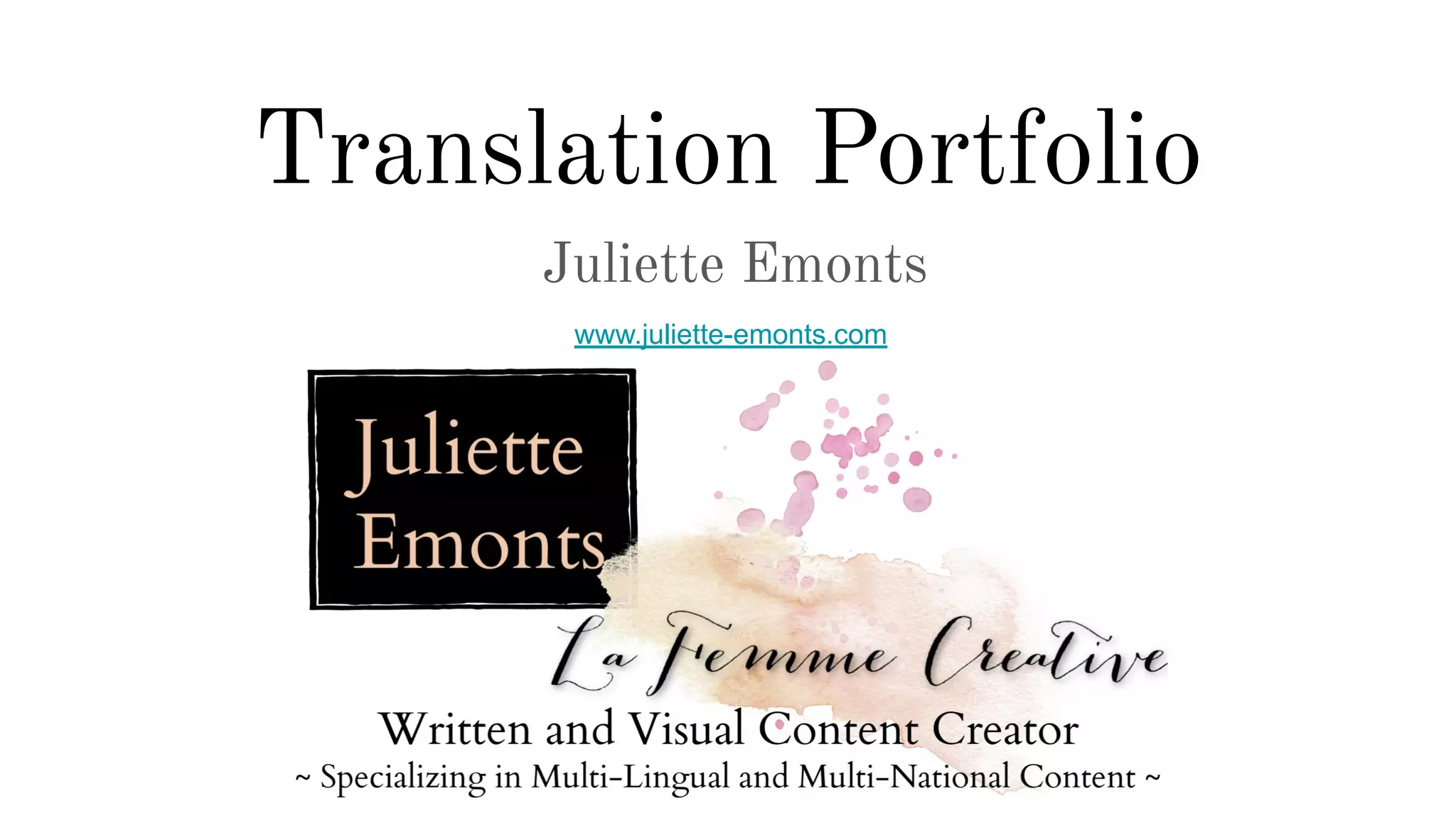 Translation Portfolio | PDF