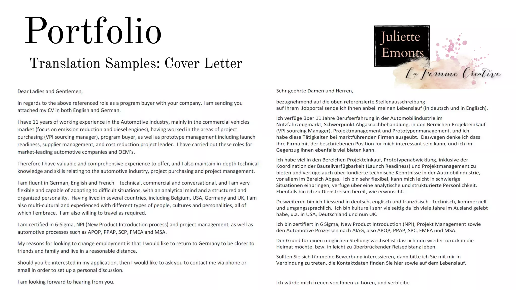 Translation Portfolio | PDF